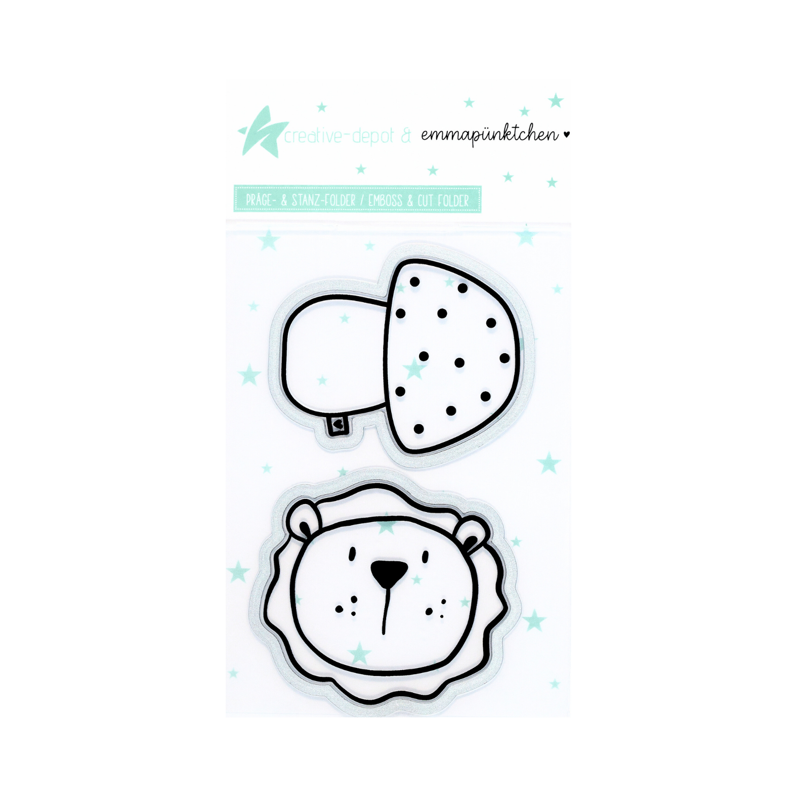 Cut & Emboss Folder - Löwe & Pilz - 11 x 15,5 cm