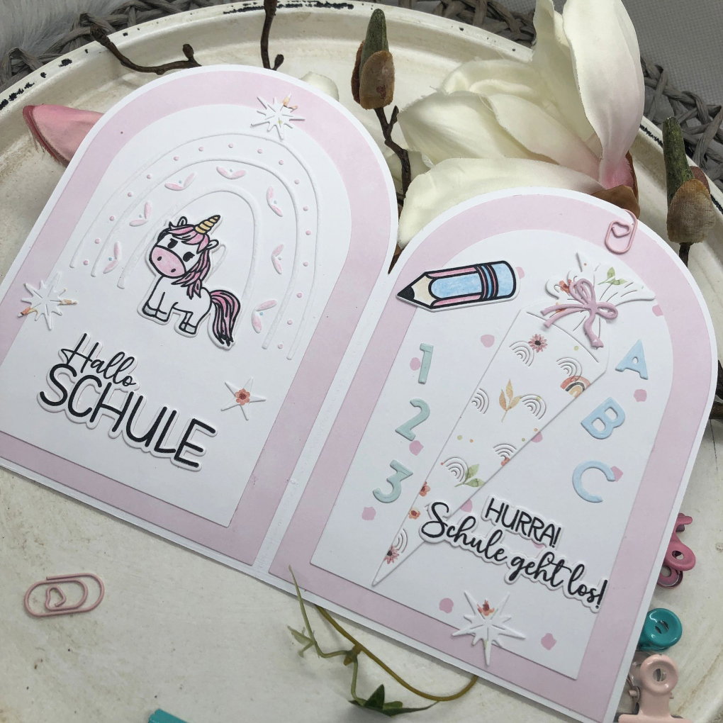 Die - Basic - Basis - Steckpostkarte - Bogenform