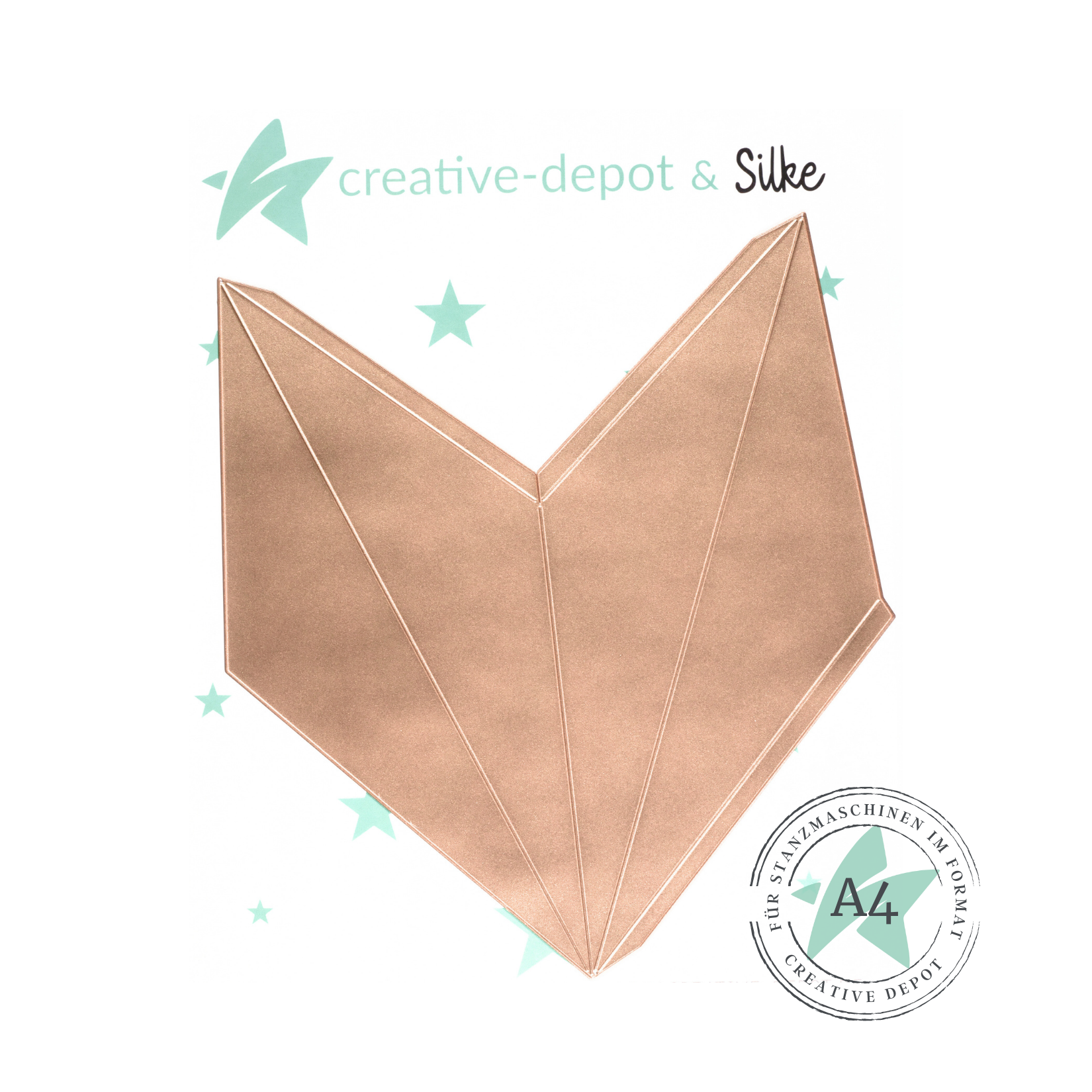 Die - Faltstern - 8 Zacken - 30 cm