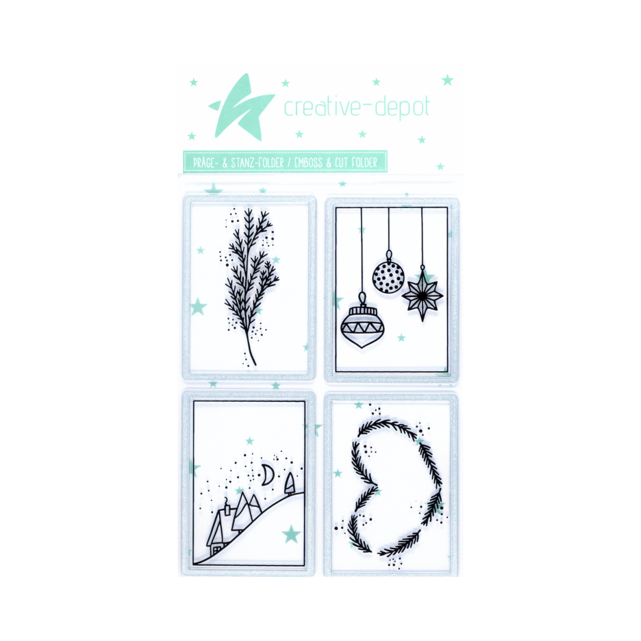 Cut & Emboss Folder - Simple gift card overlay - 11 x 15.5 cm