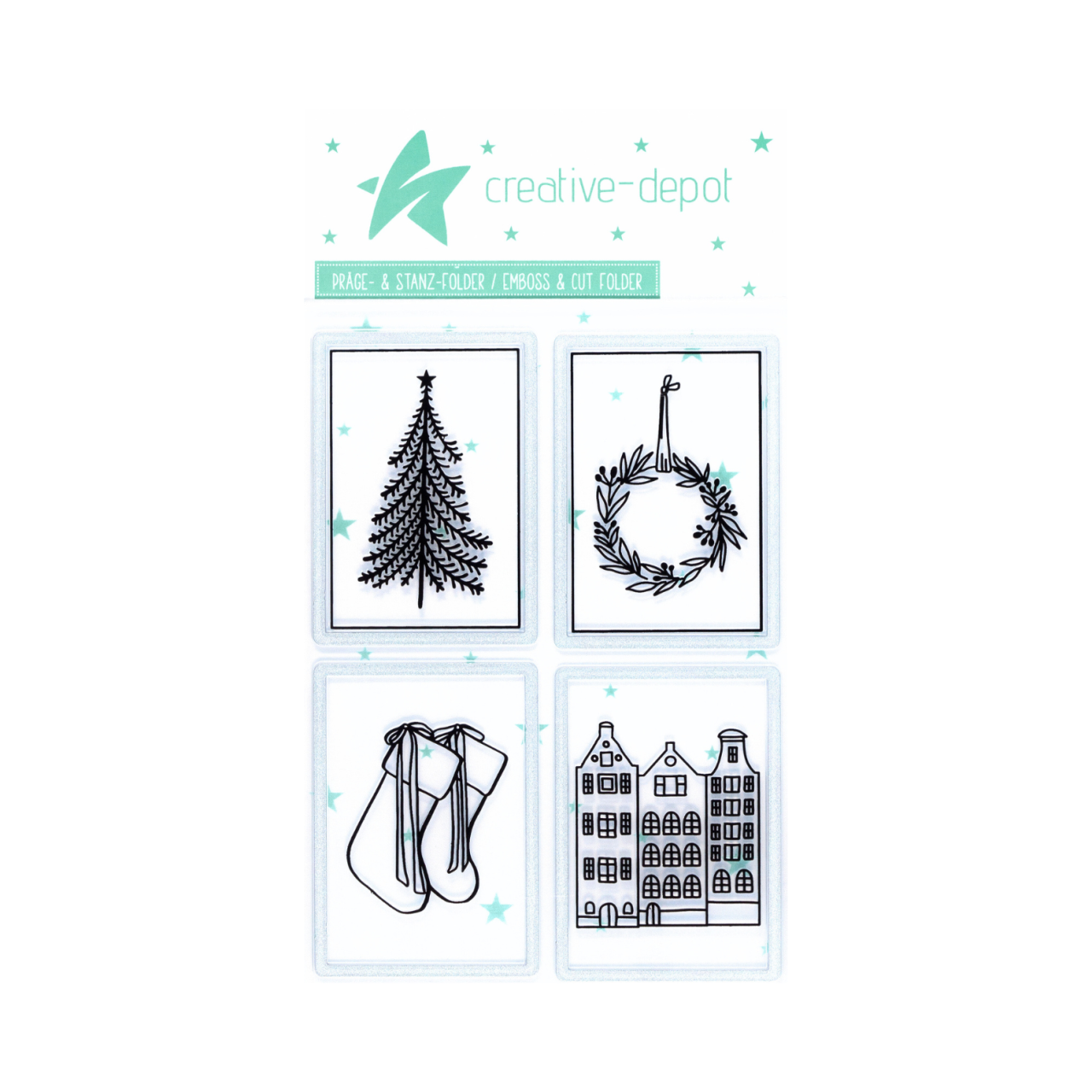 Cut & Emboss Folder - Klappkarte - Katharinas Engelsflügel - 15 x 20 cm