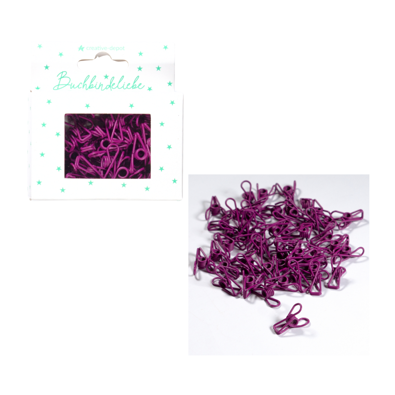 Mini Fish Clip - Blackberry Sorbet - Matt - 50 pieces