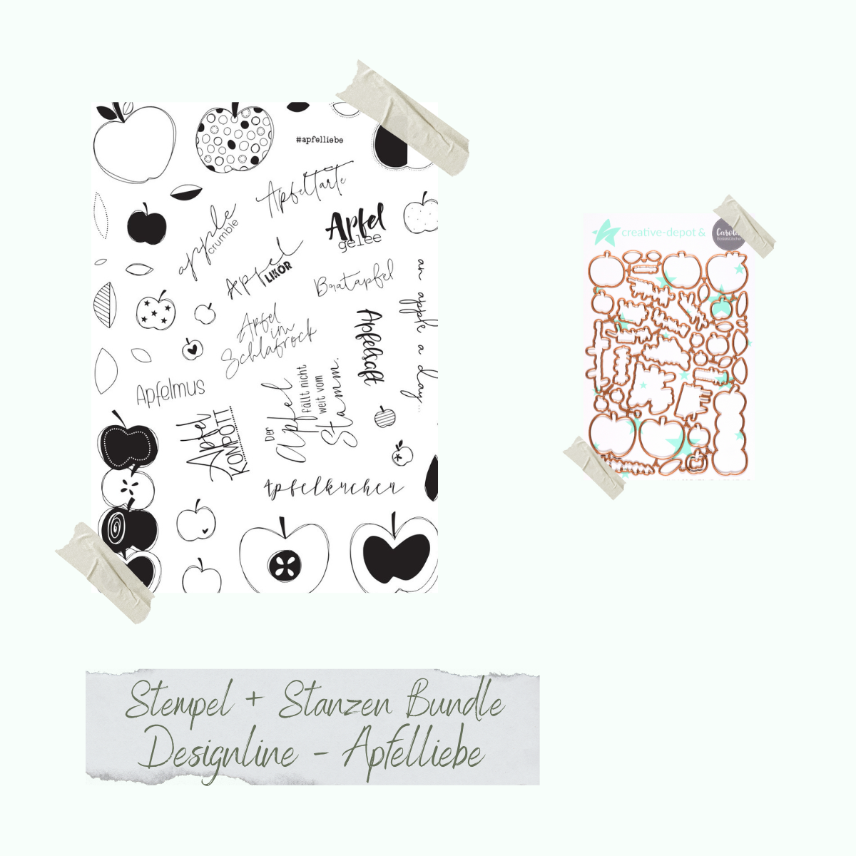 Bundle - Stempelset & Stanzen - Designline - Apfelliebe