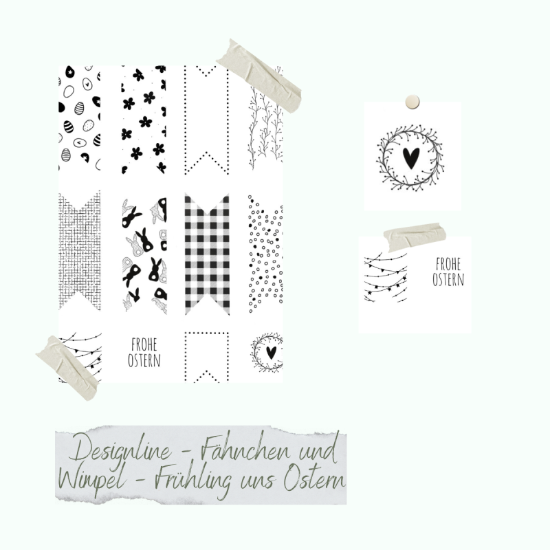 Bundle - Stempelset & Stanzen - Designline - Fähnchen und Wimpel ...