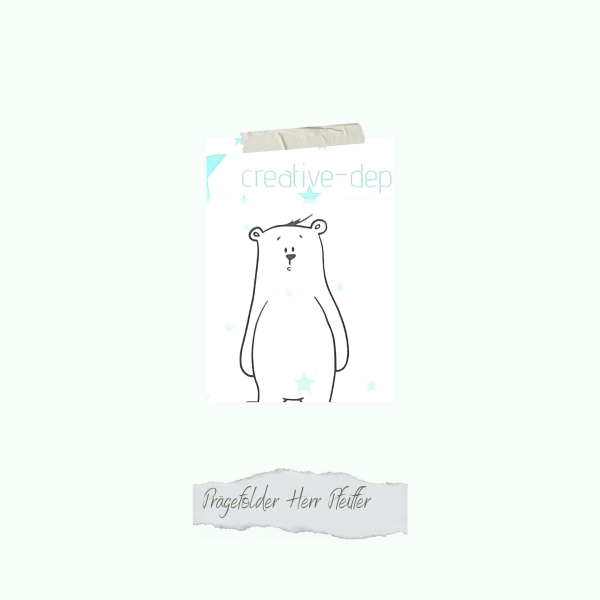 Embossing folder - Mr. Pfeiffer - 8 x 8 cm | CD-PF-001