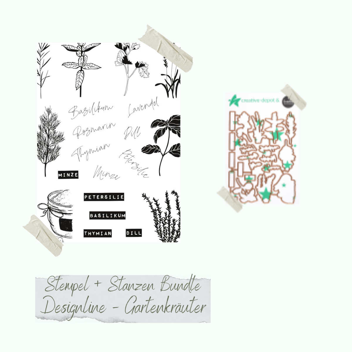 Bundle - Stempelset & Stanzen - Designline - Gartenkräuter