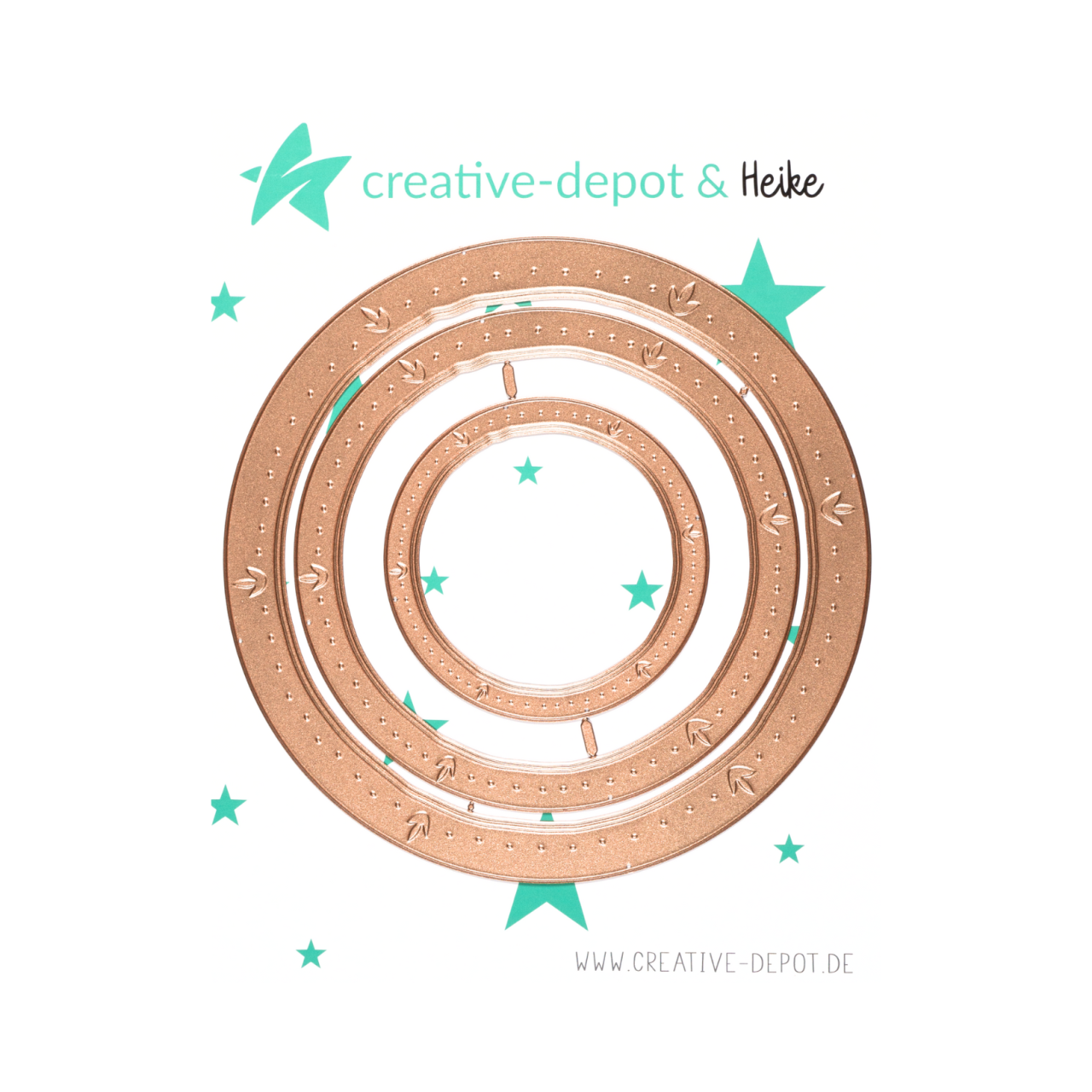 Punch - Overlay with embossed frame - Circles